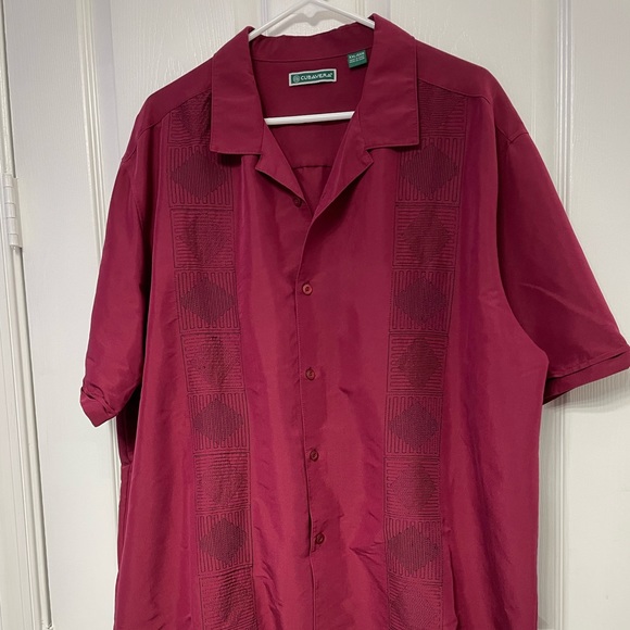 Cubavera | Shirts | Mens Cubavera Xxl Red Button Down Shirt W ...